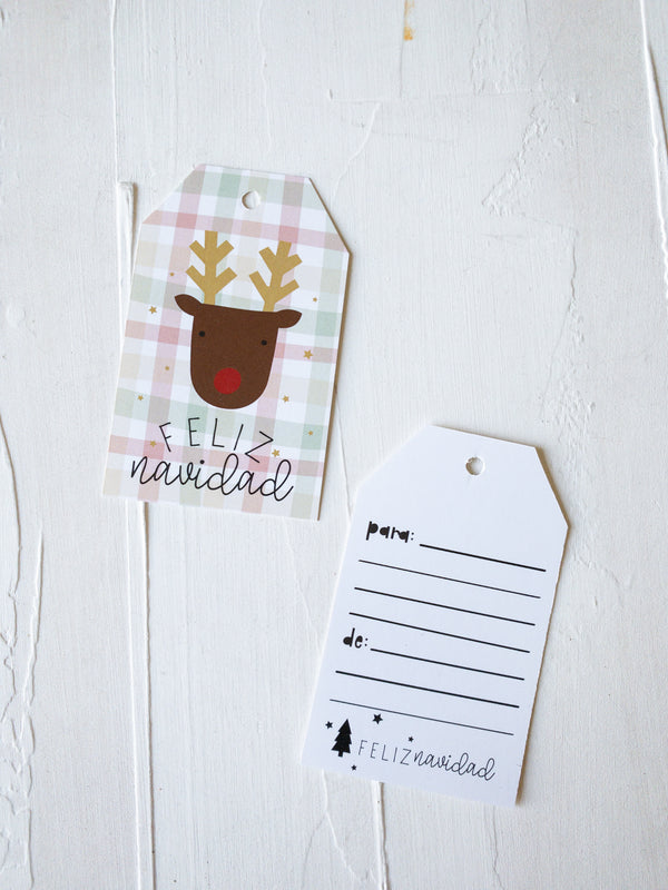 25 TAGS RENO NAVIDAD - IMPRESO 2 CARAS - MÁS INFO PINCHA LA FOTO ...